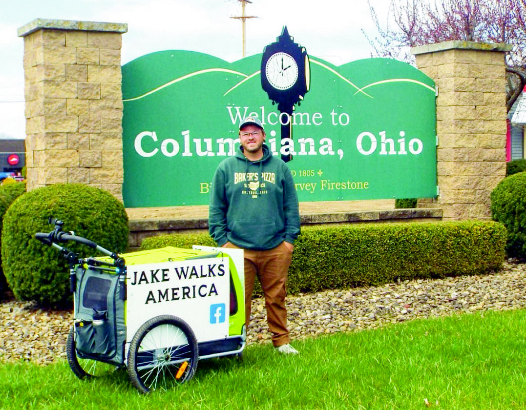 Man walking across country journeys through the area | News, Sports ...